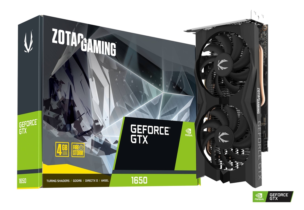 ZOTAC GeForce GTX 1650 D6 4GB GDDR6, 128bit, 1590/12000Mhz, Dual ...