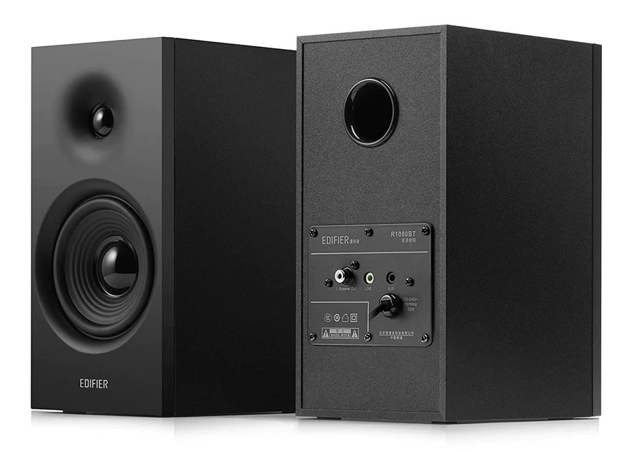 Boxe Edifier R1080BT Black / 24W RMS / line In and AUX / Bluetooth ...